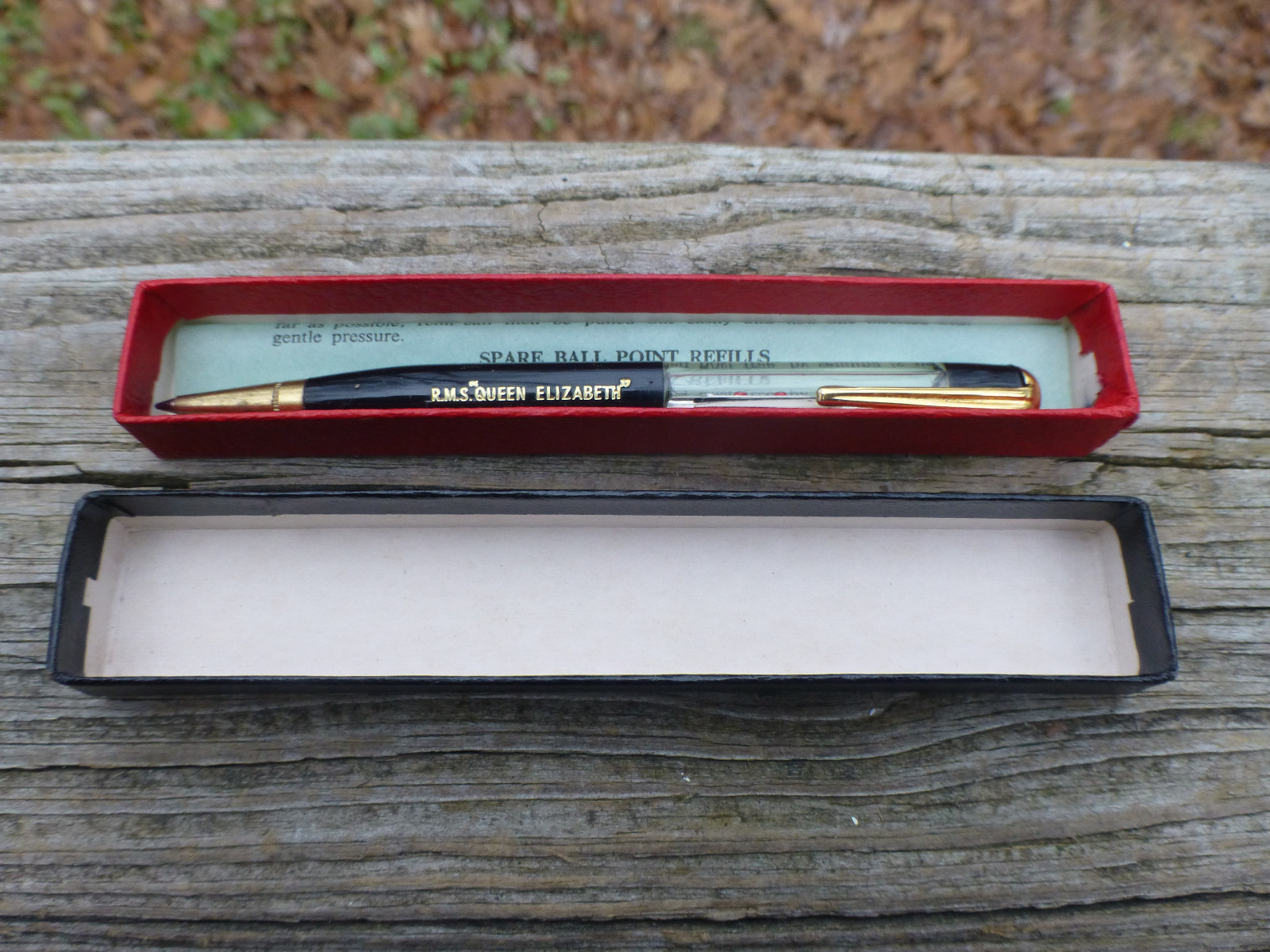 Vintage R.M.S. Queen Elizabeth Ship Retarctable Ball Point Pen BCM/SOUV ...