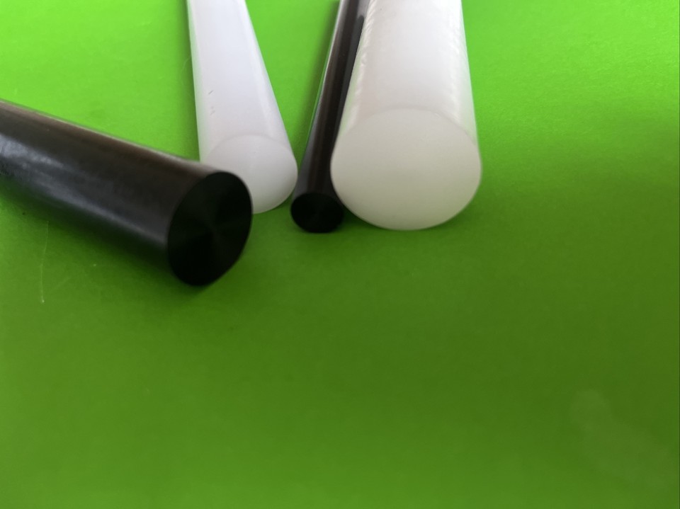 Acetal pom c Rod Black White Engineering Plastic Round Bar Nylon Delrin ...