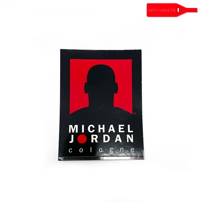MICHAEL JORDAN COLOGNE STICKER DECAL 4" X 5" NEW VINTAGE FRAGRANCE ...