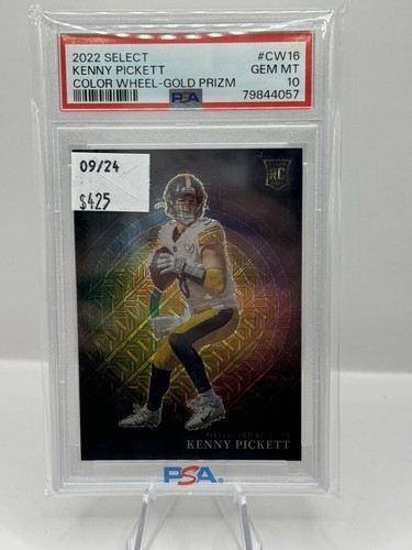 2022 Panini Select Color Wheel Gold Prizm RC #16 Kenny Pickett 06/10 ...