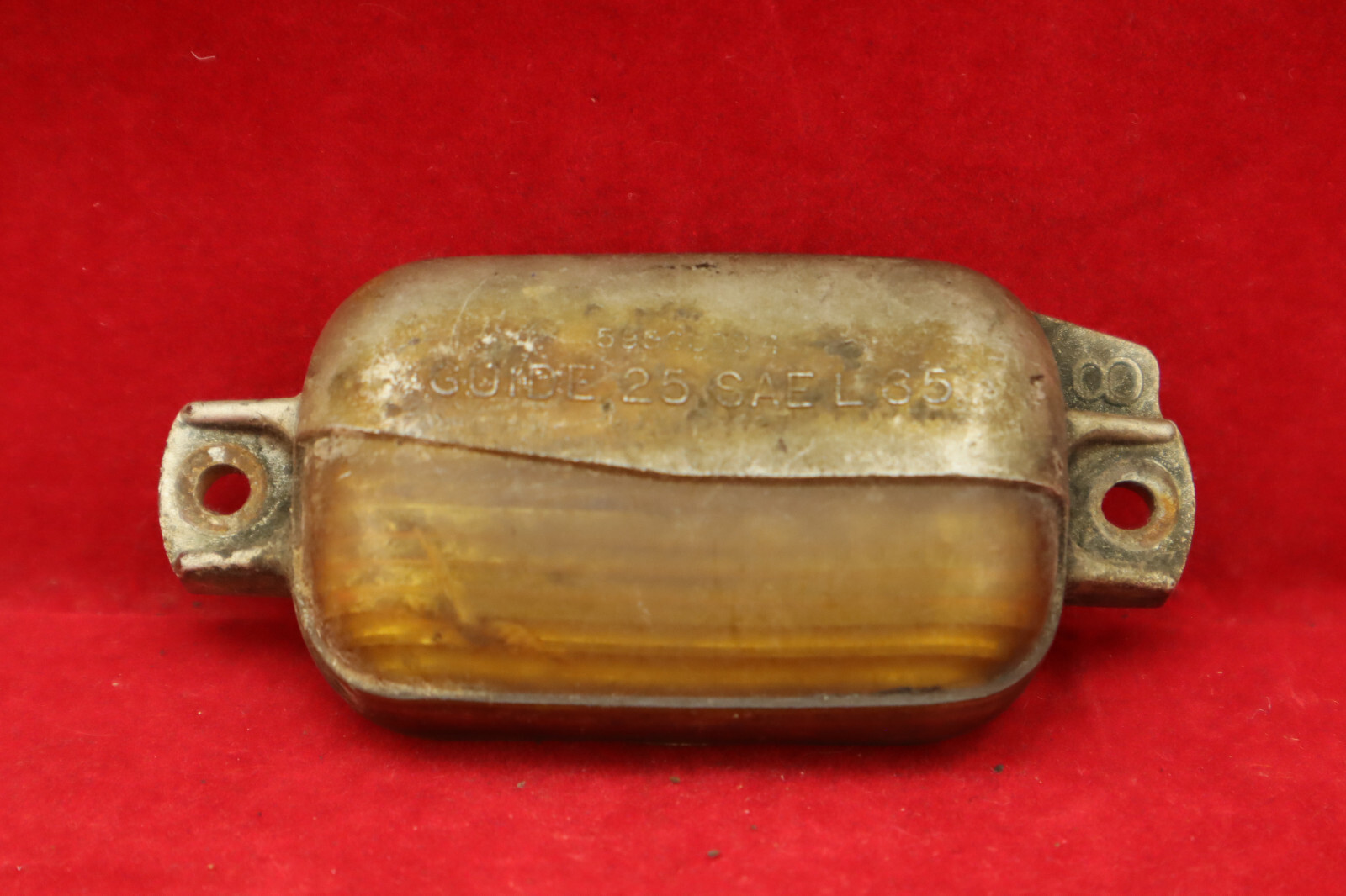 1965-1972 Pontiac GTO Lemans Rear License Plate Light Lens OEM 59566984 ...