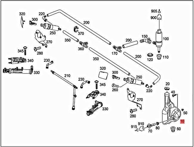 Genuine Mercedes-Benz Washer Reservoir 9068690220 for sale online | eBay