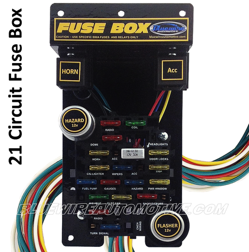 UNIVERSAL FUSE BOX MOUNTING BRACKET FOR 12-13-21-CIRCUIT WIRE HARNESS ...