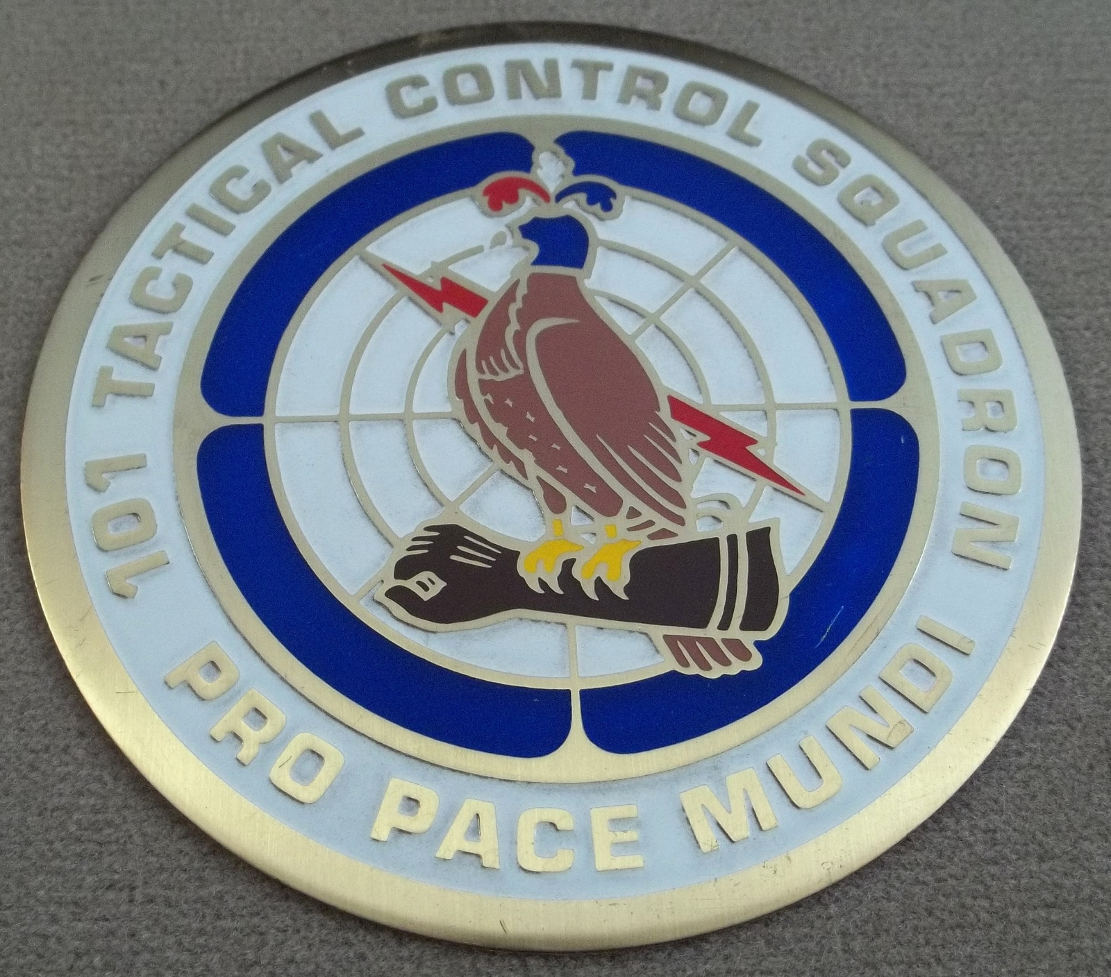 US Air Force 101st Tactical Control Squadron Self Adhesive Metal Emblem ...