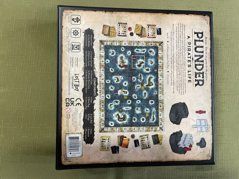 Plunder a Pirate's Life Strategy Game Board OPENED/UNUSED 860002692807 ...