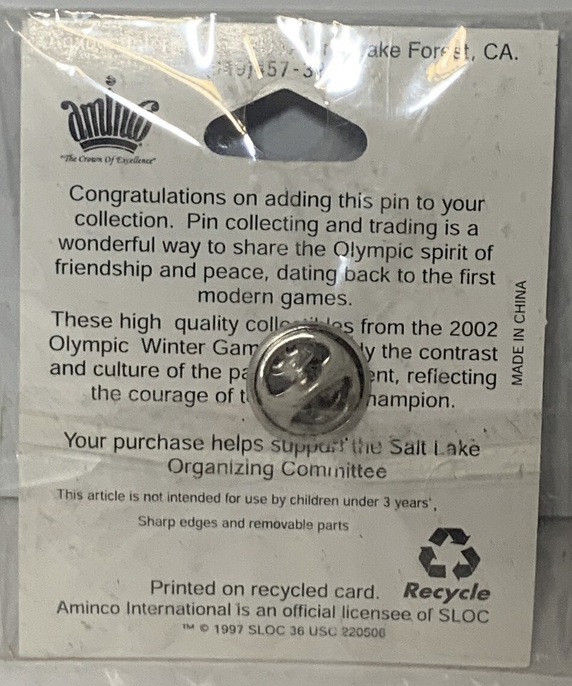 2002 SALT LAKE CITY OLYMPIC NATIVE AMERICAN/INDIAN ARROWHEAD PIN | eBay