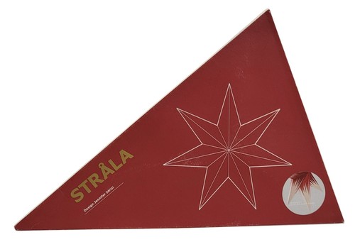Ikea STRALA Star Pendant Large Lamp Shade White & Red 28 Inch Christmas ...