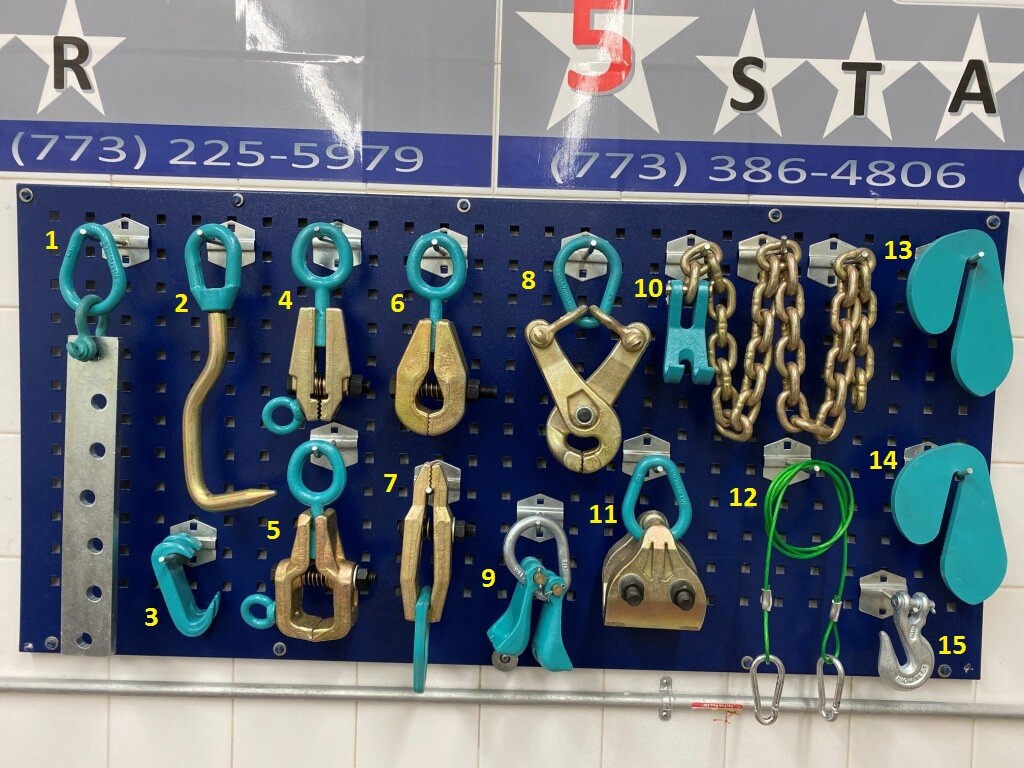 SET#2 HEAVY DUTY AUTO BODY FRAME MACHINE 15 PCS PULLING TOOLS CLAMPS ...