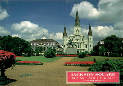 New Orleans, Louisiana, Jackson Square, St. Louis Cathedral, French Qua ...