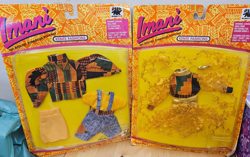 Vintage Imani Fashion Clothes African Amer Princess Kente Olmec Toys ...