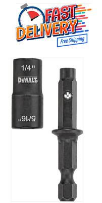 Dewalt DOUBLE ENDED Nut Driver, Impact READY CLEANABLE 1/4In + 5/16 ...