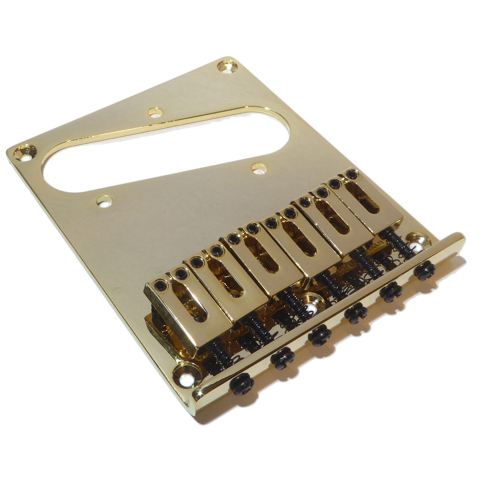 Modern guitar Telecaster Bridge chrome black gold BT001 | eBay