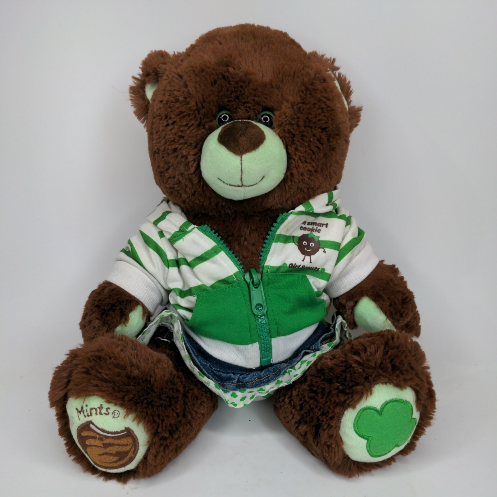 Build-a-Bear Girl Scout Thin Mints Cookie Plush Stuffed Teddy Bear ...
