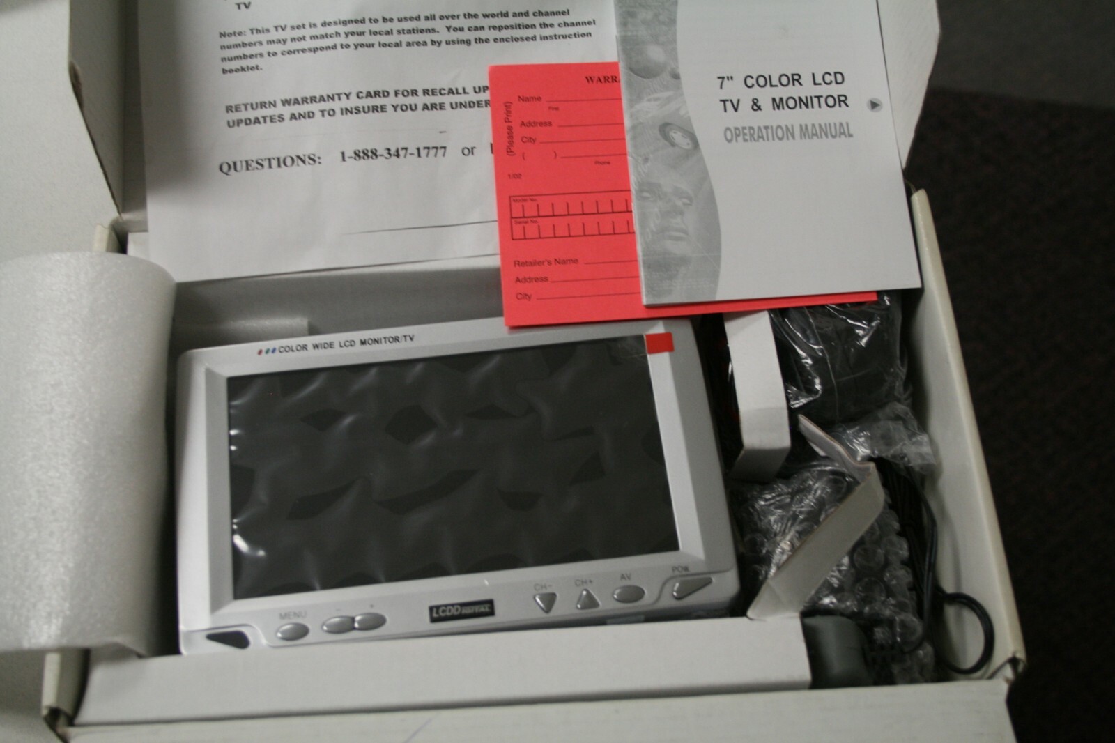 7" LCD Digital Color Screen Monitor NEW OLD STOCK | eBay