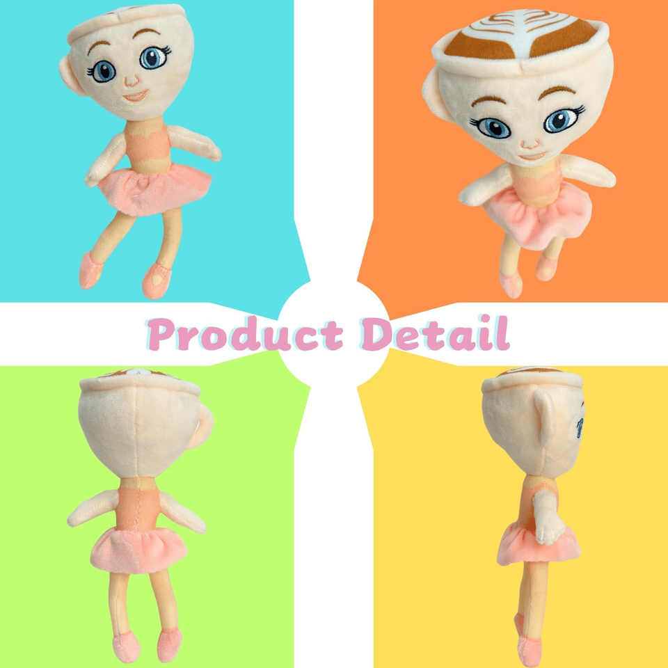 Italian Brainrot Plush Toys, 10'' Ballerina Cappuccina Plush Brain-Rot ...