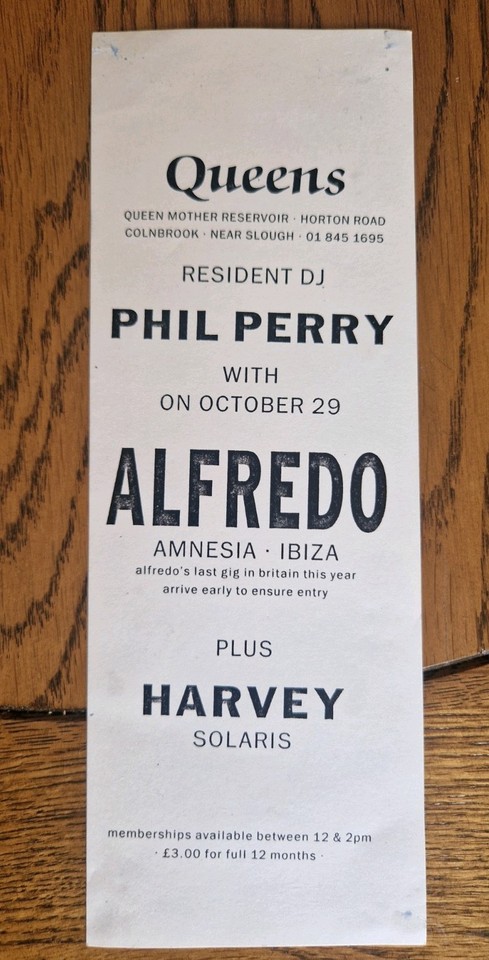 1989 Rave Flyer, Queens | eBay UK