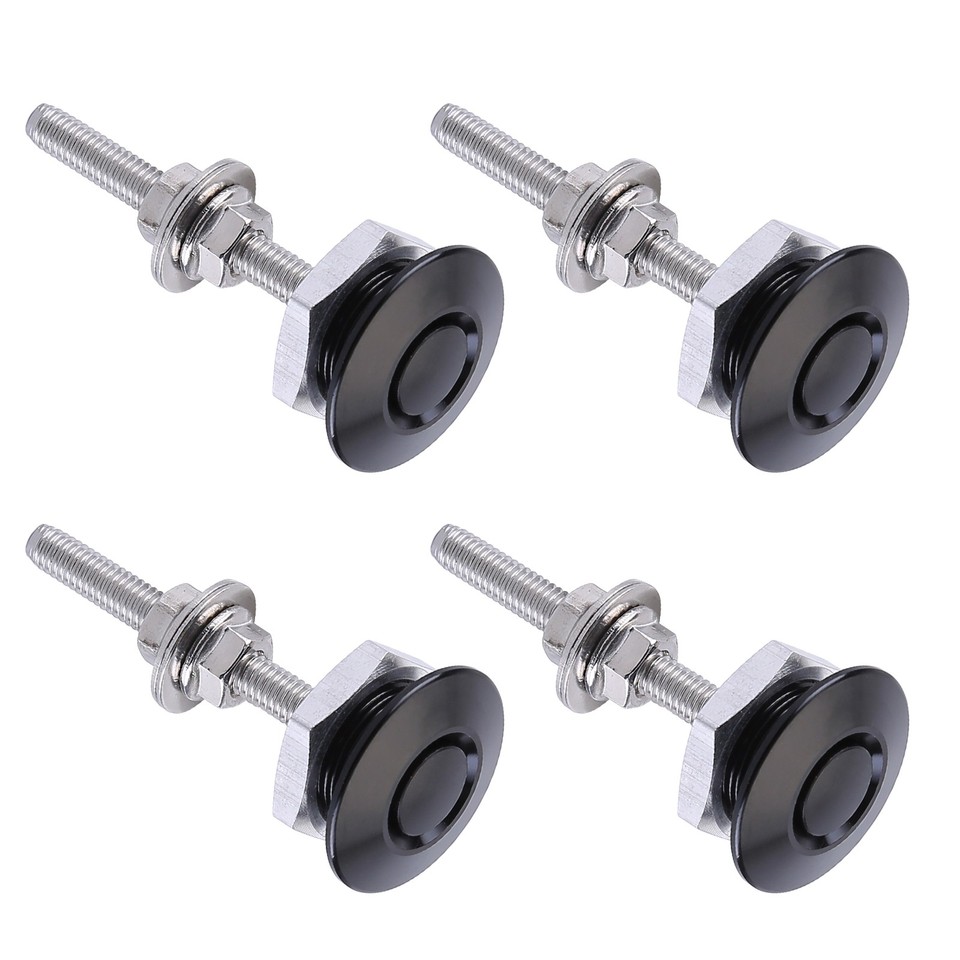 4x For Push Button Quick Release Hood Bonnet Pins Lock Clip Car Bumper ...