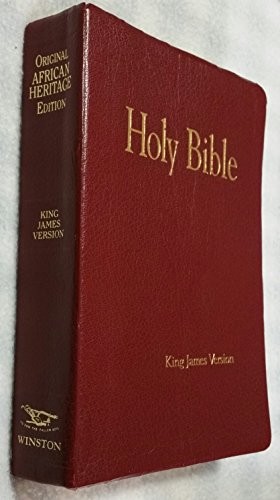 THE ORIGINAL AFRICAN HERITAGE STUDY BIBLE/KING JAMES By Cain Hope ...