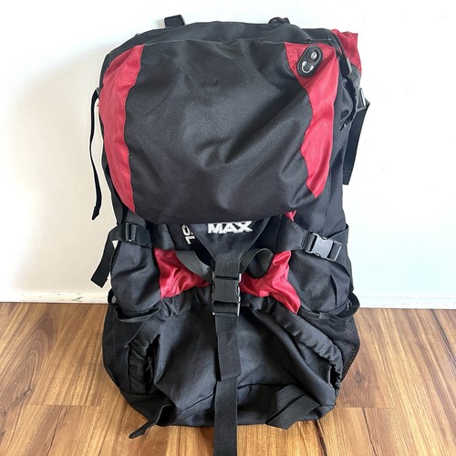 Coleman Max Elate 65L Internal Frame Hiking Backpack Red Black | eBay