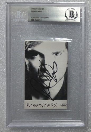 RICHARD MARX BAS BECKETT JSA COA SIGNED SLABBED AUTOGRAPHED CASSETTE RUSH STREET | eBay