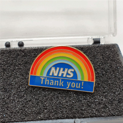 NHS Thank You Pin Badge, Fundraiser Badge With Box | eBay UK