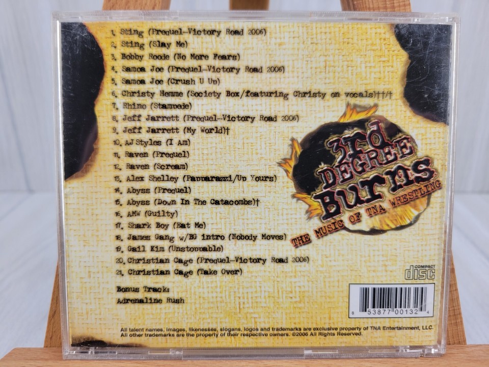 TNA Wrestling 3rd Degree Burns Music CD | eBay