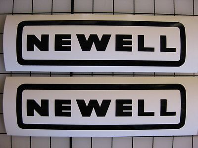 TWO Custom 8" NEWELL Reel Vinyl Decal Sticker Car Window Bumper Boat ...