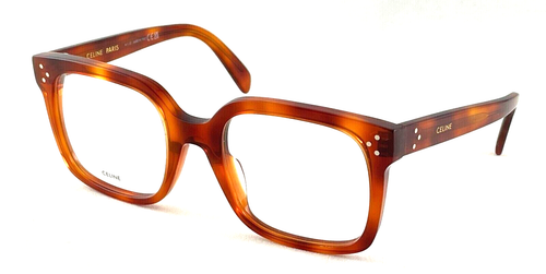 NEW CELINE PARIS CL 50114I 053 BLONDE HAVANA AUTHENTIC EYEGLASSES FRAME ...