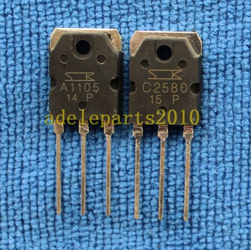 1pair OR 2PCS 2SA1105/2SC2580 A1105/C2580 Transistor SANKEN TO-3P | eBay