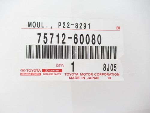 Genuine OEM Lexus 75712-60080 Driver Front Window Sweep Belt Molding 03 ...