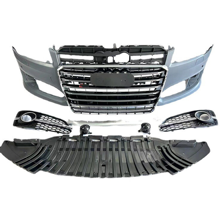 For 2015-2017 Audi A8 Modification S8 Sedan Primed Front Bumper Cover ...
