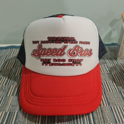 SPEED BROS HOT ROD SHOP TRUCKER CAP HAT MESH SNAPBACK VINTAGE HOT ROD ...
