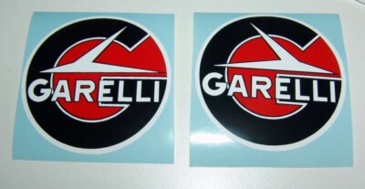 Paire Adhésifs Stickers Logos Réservoir Garelli Ronds AD660017 | eBay