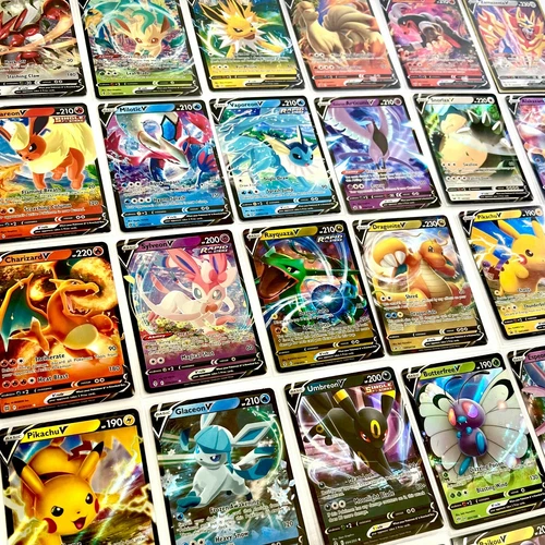 LOT OF 5 POKEMON ULTRA RARE Card Lot Random EX, V, VMAX, FULL ART ...