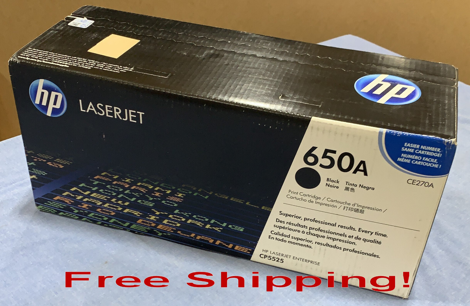 HP 650A (CE270A) Black Toner Cartridge for sale online | eBay