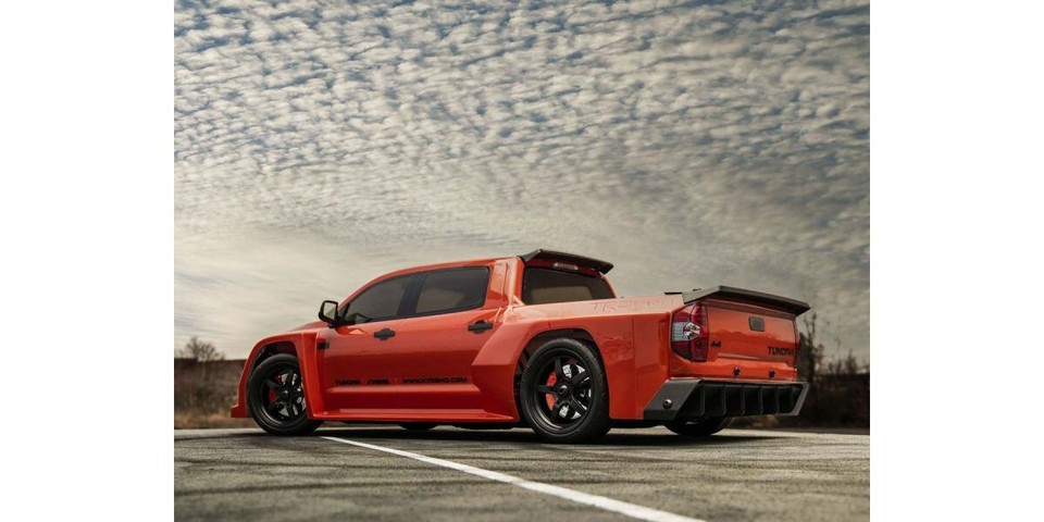 Kyosho 1/10 RC Body Shell TOYOTA TUNDRA Pickup Widebody Truck -ORANGE ...