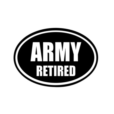 ARMY decal for Car, Truck | ARMY Retired sticker | eBay