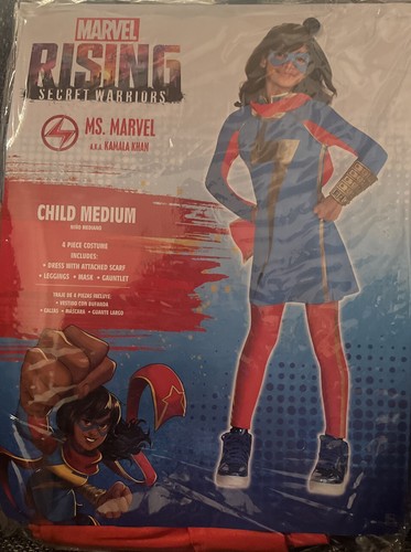 NEW Marvel Rising MS. MARVEL Secret Warriors CHILD MEDIUM 8-10 ...