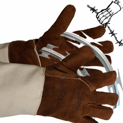 Razor Wire Handling Gloves Hand Protection Barbed Wire Wall Spikes Work ...