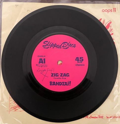 Bandzai!- Zig Zag / Solid Security- 7" Vinyl Single (Slipped Discs) (1983) | eBay