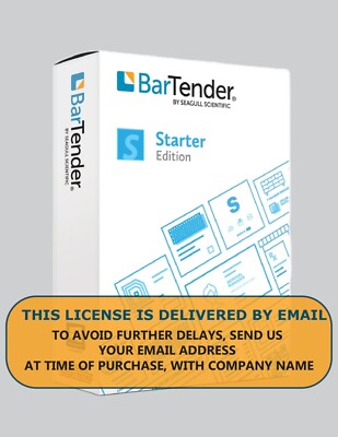 SEAGULL SCIENTIFIC BARTENDER STARTER WORKSTATION + UNLIMITED PRINTERS SUBSCRIPT | eBay