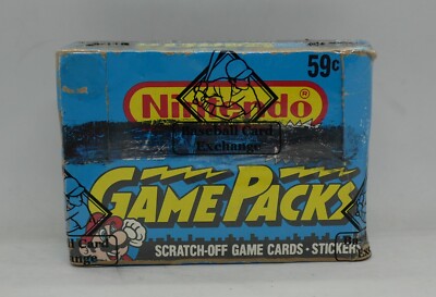 1989 TOPPS NINTENDO GAME PACKS (BBCE) SEALED UNOPENED CELLO BOX (24 ...