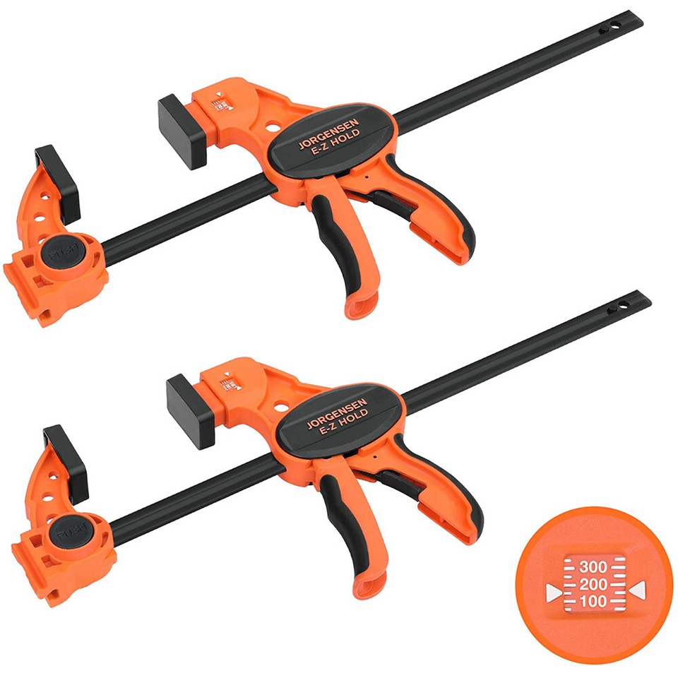 4-Pack 12-in Medium Duty One-Hand Bar Clamp Set E-Z Clamp/Spreader ...