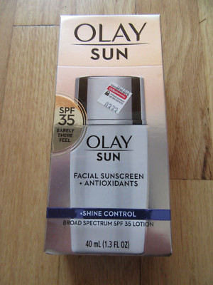 22Z/OLAY SUN FACIAL SUNSCREEN/SPF35/SHINE CONTROL EXP. 8/20! | eBay