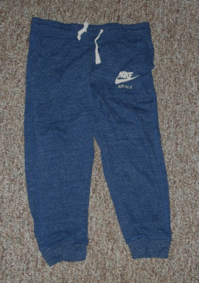 NIKE PAJAMAS OR LOUNGING BOTTOMS SIZE S P NAVY HEATHER BLUE COTTON ...