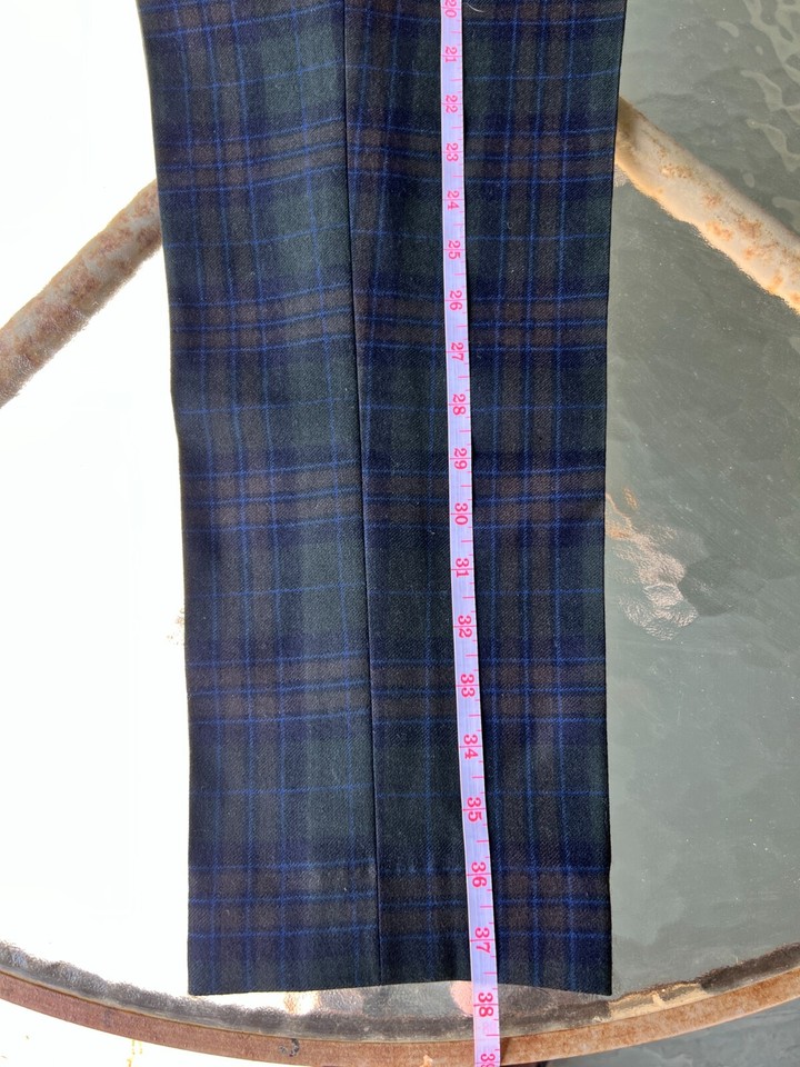 Brooks Brothers 1818 Fitzgerald Plaid Wool Dress Pants Sz 30 Tailored ...