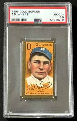 1911 T205 Zach Wheat PSA 2.5 GOOD+ HOF Brooklyn Superbas | eBay
