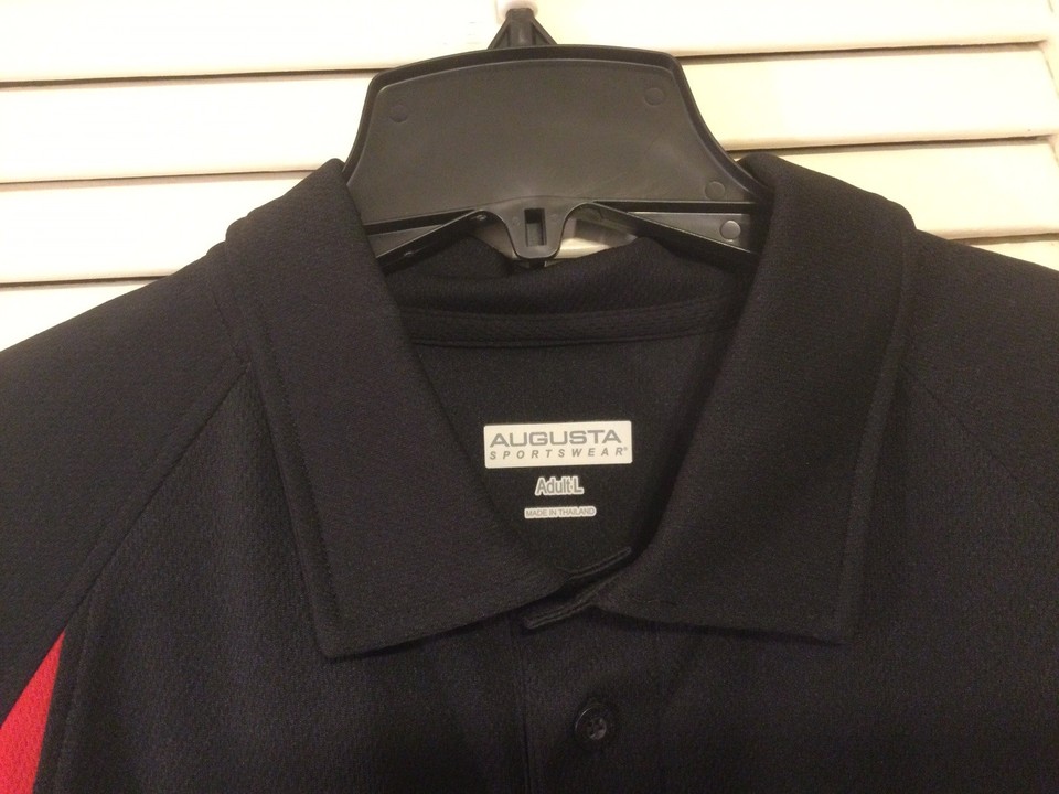 NWT Mens TABASCO RAGIN CAJUNS Black Augusta Polo Shirt Size Large | eBay