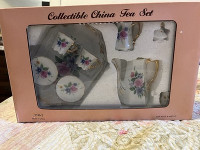 Vintage Collectible Miniature China Tea Set | eBay