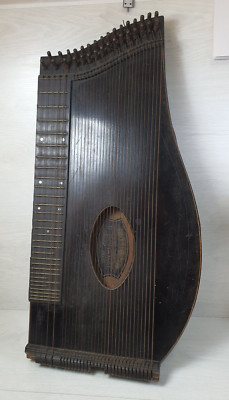 Antique Collectible German Zither Folk Musical Instrument K. SCHAMAL ...